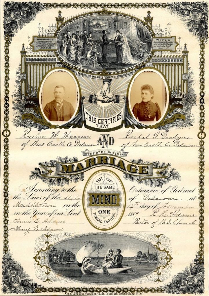Index to 1500-008-001, Marriage Records - Delaware Public Archives ...