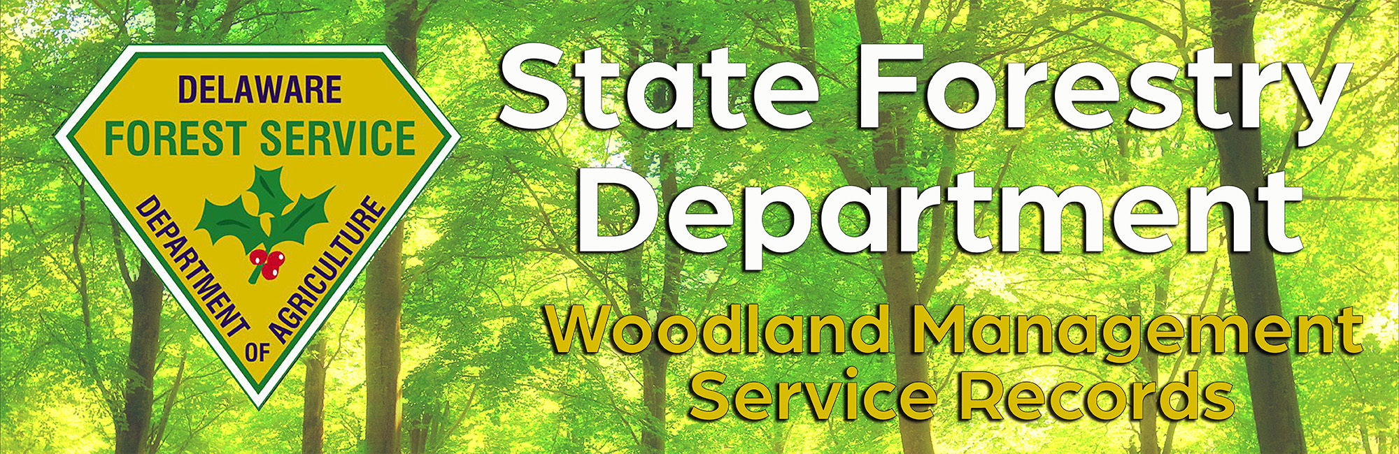 Department of Agriculture, State Forestry Department, Woodland ...
